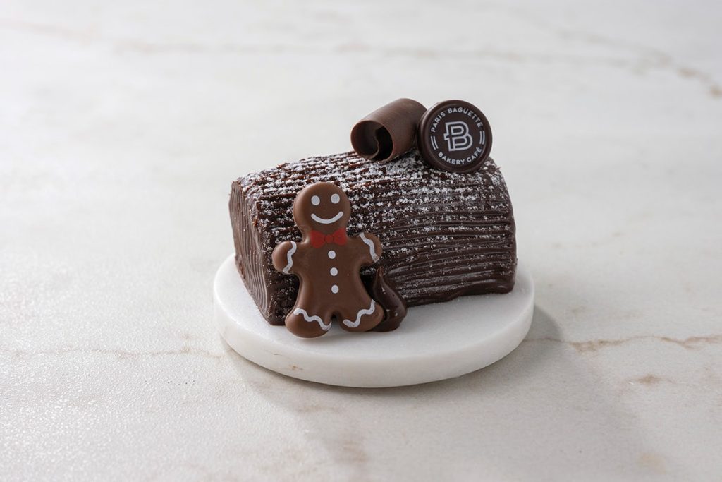 Holiday Chocolate Mini French Roll Cake | Cake Slices | Paris Baguette