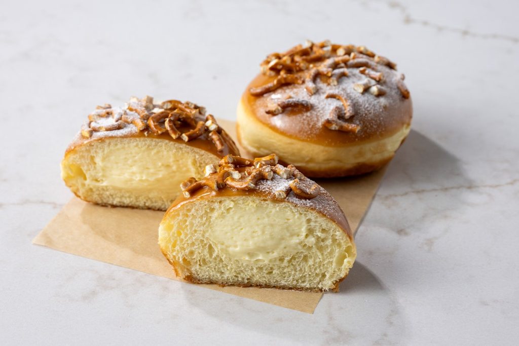 Salted Caramel Pretzel King Cream Donut | Donuts | Paris Baguette
